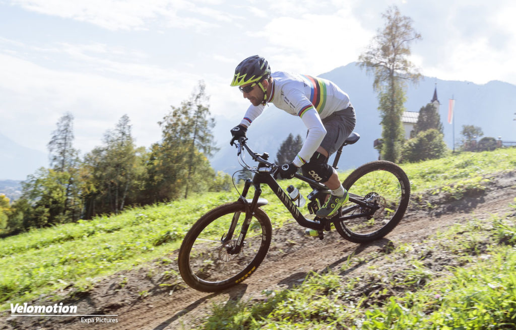 Peter Sagan and Alban Lakata open new MTB trail in Tyrol - Velomotion