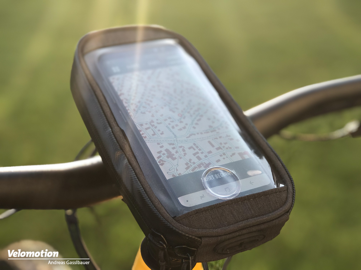 SKS Compit/Stem and Com/Smartbag Practical mounting on the stem - Velomotion